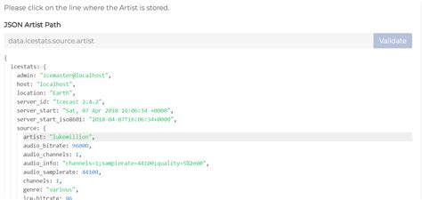 add the current song on your webradio page with the api fetcher method