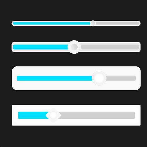 Premium Vector Slider Knob For For Volume Indicator Set