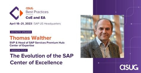 Asug Americas Sap Users Group On Linkedin Agenda Asug Best Practices Coe And Ea