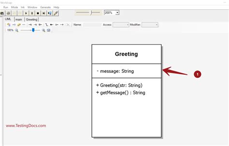 hello world object oriented flowchart