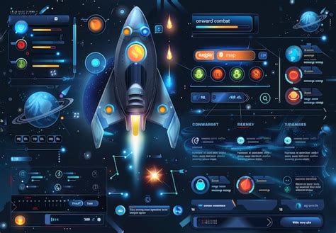 Premium Photo Ui Kit For The Video Game Industry Cartoony Interface And Menu Elements Buttons