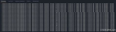 关于cuda Error Device Side Assert Triggered问题小技巧cuda Error Device Side