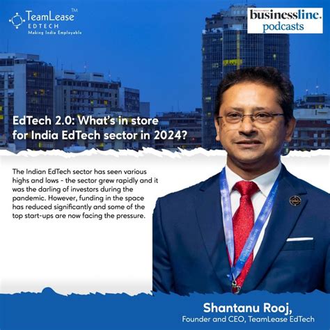 teamlease edtech on linkedin we are pleased to announce that shantanu rooj the founder and ceo of…