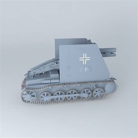 15 Cm Sig 33 Sf On Panzerkampfwagen I Ausf B 3d Model Cgtrader