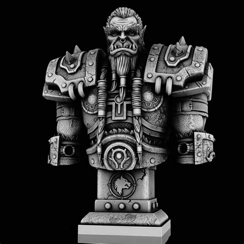 Thrall Bust Wow By Fotismint Makerworld Download Free 3d Models