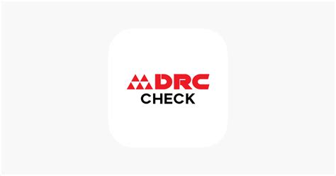 DRC CHECKをApp Storeで