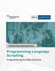 Reading 3 Programming For Data Science Pdf 1 Explore The Basics Of