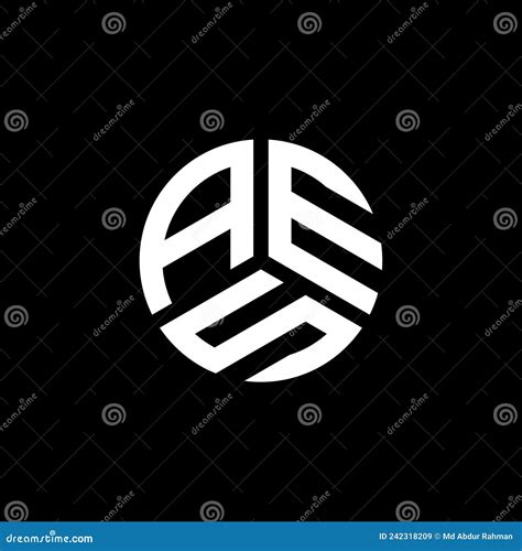 Aes Letter Logo Design On White Background Aes Creative Initials Letter Logo Concept Aes