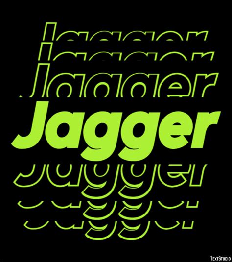 Jagger Text Effect And Logo Design Name