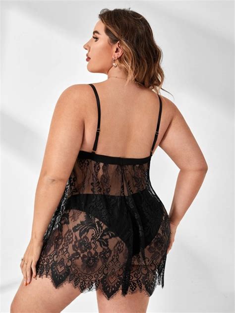 Wholesale Plus Size Erotic Lingerie Lace Mesh Temptation Pajamas Dress