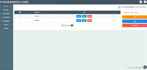 Javajspssm基于ssm框架的矿物信息系统的设计与实现【2024年毕设】 Csdn博客