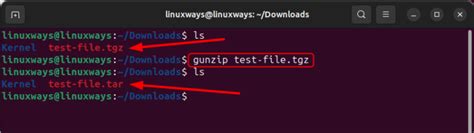 How To Unzip Tgz File Using The Terminal LinuxWays