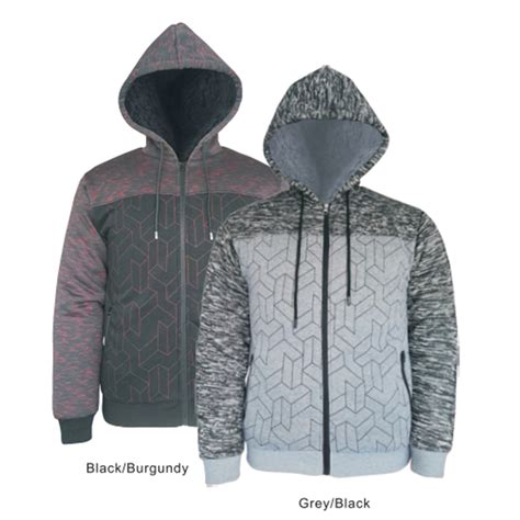 Originaldeluxe Mens Full Zip Fleece Hooded Sweatshirt