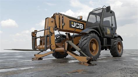 Jcb Construction Telehandler Cgtrader