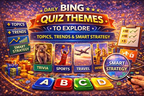 Bing Homepage Quiz Daily Guide Earn Microsoft Rewards Points Fast