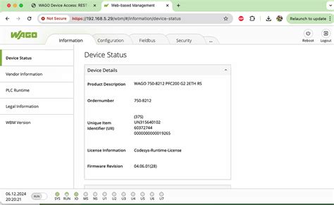 Wago Device Rest Api Wdxwda Hardware And Linux Wago Open Source Community