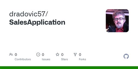 GitHub Dradovic SalesApplication