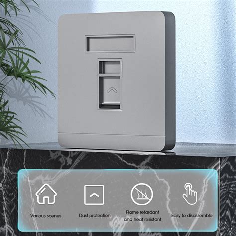 Zoerax 1 2 Port Keystone Wall Plate 86 Tpye Ul Listed Single Gang Wall Plates For Rj45