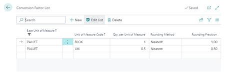 Conversion Unit Of Measure Learn 3PL Dynamics