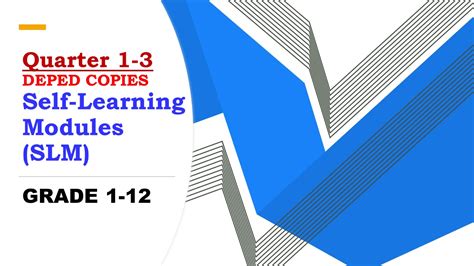 1st 3rd Quarter Self Learning Modules Slm Grade 1 12 Deped Copies Deped Tambayan