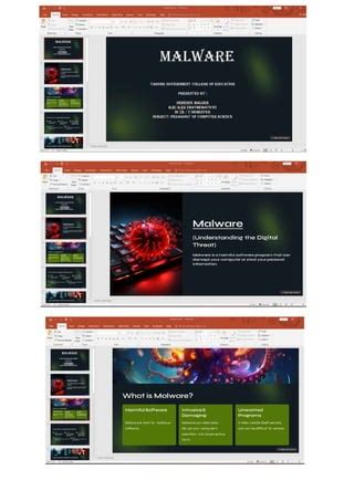 MALWARE PPT FOR THE Babe OF COMPUTER Docx