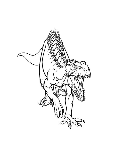 Dinosaur Coloring Pages Indoraptor