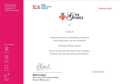 Vishnu T R On Linkedin Contextualmaster Dataanalyst Expert Dataanalyticsjourney Tcs