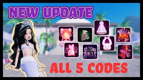 All 5 Codes New Update In Dress To Impress Youtube
