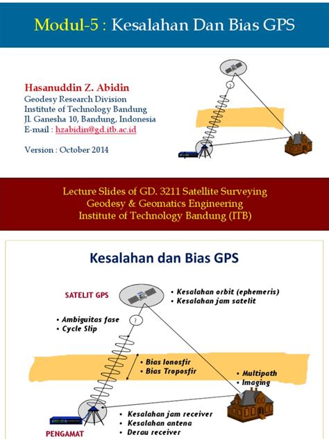 Kesalahan Dan Bias Gps Dalam Penentuan Posisi Pdf