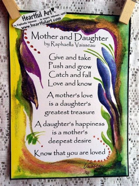 Mother Daughter Poems And Quotes