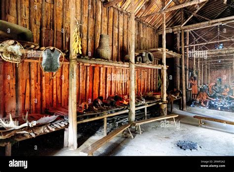 Iroquois Longhouse Interior