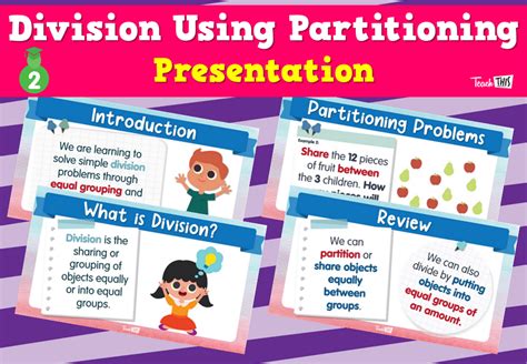 division using partitioning presentation teacher resources and