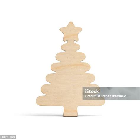 부드러운 그림자가 있는 흰색 배경에 고립된 빈티지 스타일의 나무 크리스마스 트리 장식입니다 인사말 카드 0명에 대한 스톡 사진 및 기타 이미지 Istock