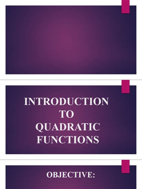 Intro To Quadratic Functions Pdf