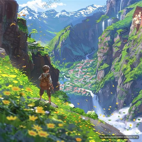 Ai创作图治愈系儿插 动漫场景设计 动画场景海报 电影原画插画 人物大场景插画 动漫场景插画 治愈系插画插图 儿插场景插画 梦幻儿童插画超治愈 人与自然类插图 风景原画 梦幻场景插画 厚涂景色