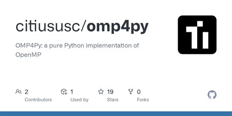 Github Citiususcomp4py Omp4py A Pure Python Implementation Of Openmp