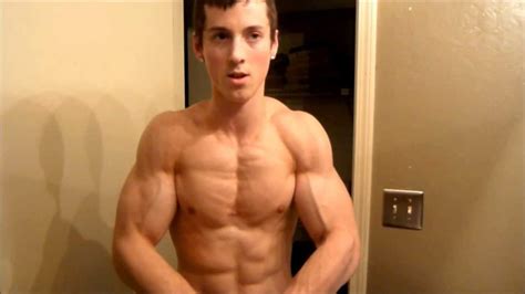 Teen Bodybuilder Zach Full Body Flexing Tour And Posing Muscle With Oil Youtube