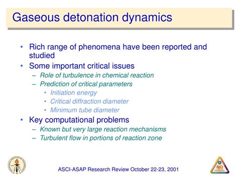 Ppt Detonation Modeling Powerpoint Presentation Free Download Id