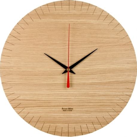 Horloge Murale Au Design Pur En Bois Austerlitz Amobois