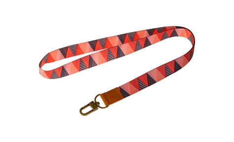 흰색 배경에 격리 된 직원 카드 또는 키용 크롬 금속 후크가있는 다채로운 끈 열쇠에 대한 스톡 사진 및 기타 이미지 열쇠 가는 끈 줄 개인 장식품 Istock