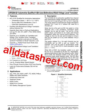 LSF0204 Datasheet PDF Texas Instruments