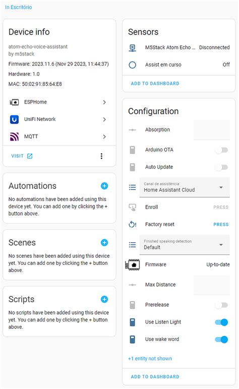 Atom Echo Dont Work Voice Assistant Home Assistant Community