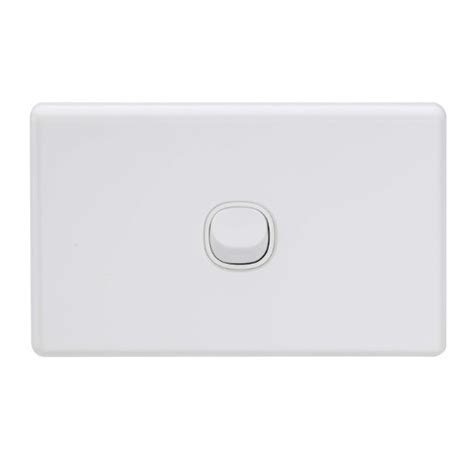 SAA Gang Australia Electrical LED Push Button Switchs Classic Horizontal Wall Switchs Switch