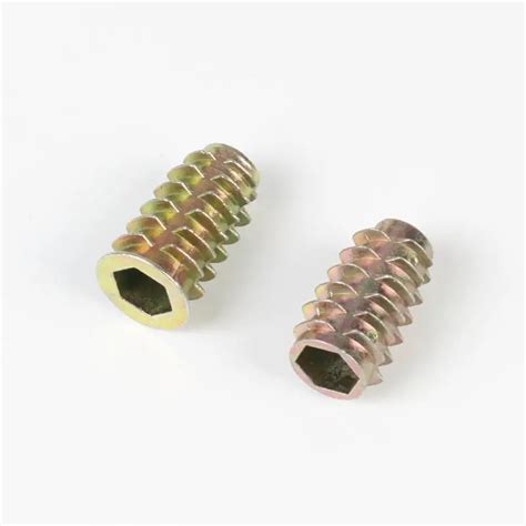 Tornillo De Tuerca Interior Y Exterior De Cabeza Plana Rosca