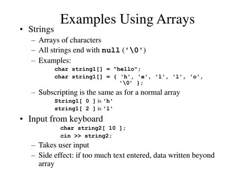 PPT Arrays PowerPoint Presentation Free Download ID
