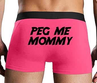 Knaughty Knickers Peg Me Mommy Sissy Boi Anal Fuck Toy Mens Pink Trunk