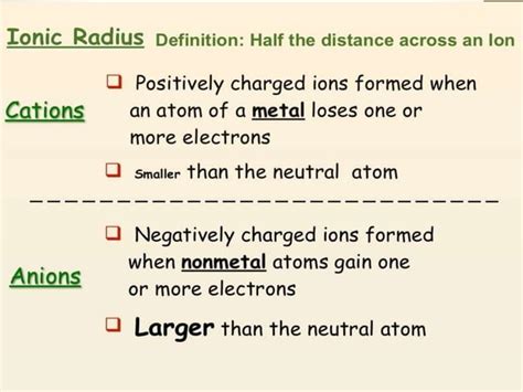 Ionic Radius And Its Trends Pptx