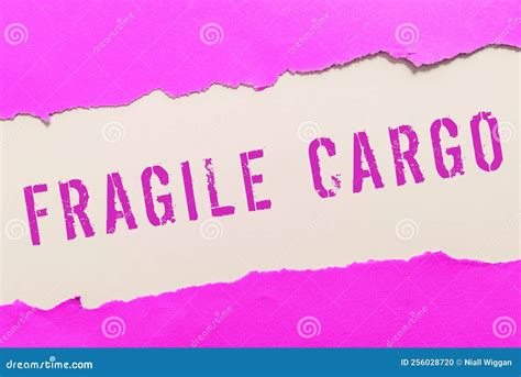 Text Showing Inspiration Fragile Cargo Conceptual Photo Breakable