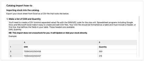 Import And Update Stock Centra Support