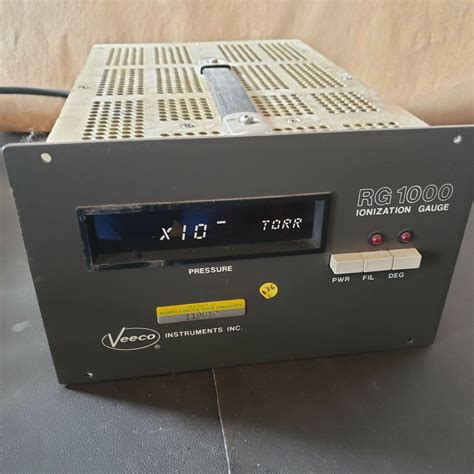 Veeco Rg1000 Vacuum Ion Gauge Power Supply And Monitor Lab